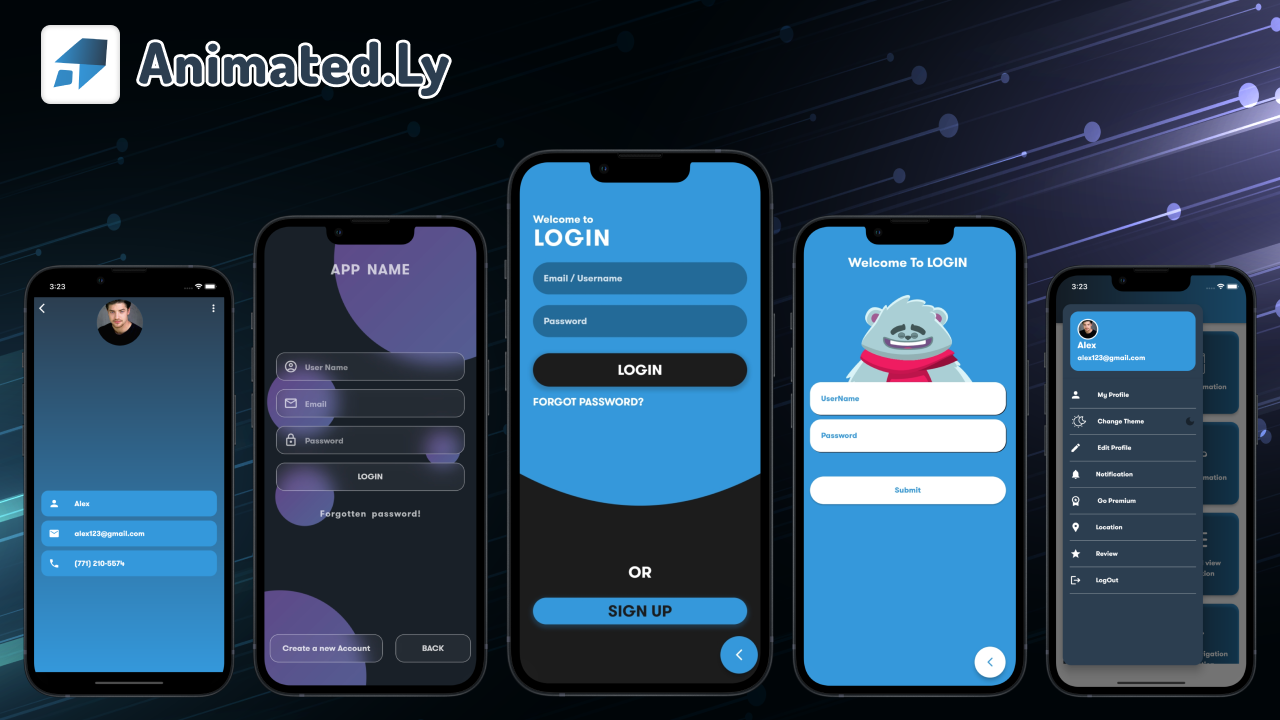 Animated.Ly - 170+ Animations in Flutter | Android, iOS compatible by techlyft1
